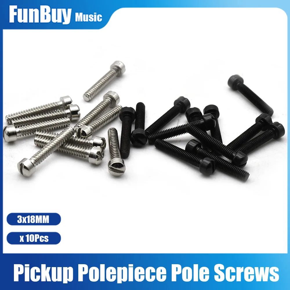 10pcs-Electric-Guitar-Humbucker-Pickup-Polepiece-Pole-Screws-Guitar ...