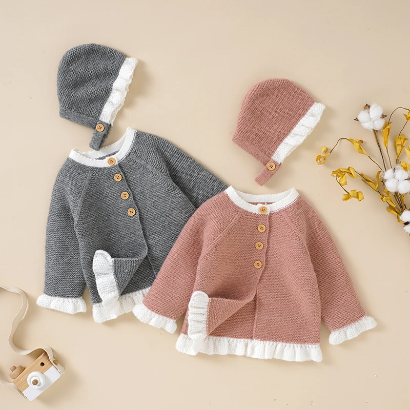 Baby-Sweater-Knitted-Newborn-Boy-Girl-Outerwear-Long-Sleeve-Autumn-Infant-Children-Clothing-Hat ...