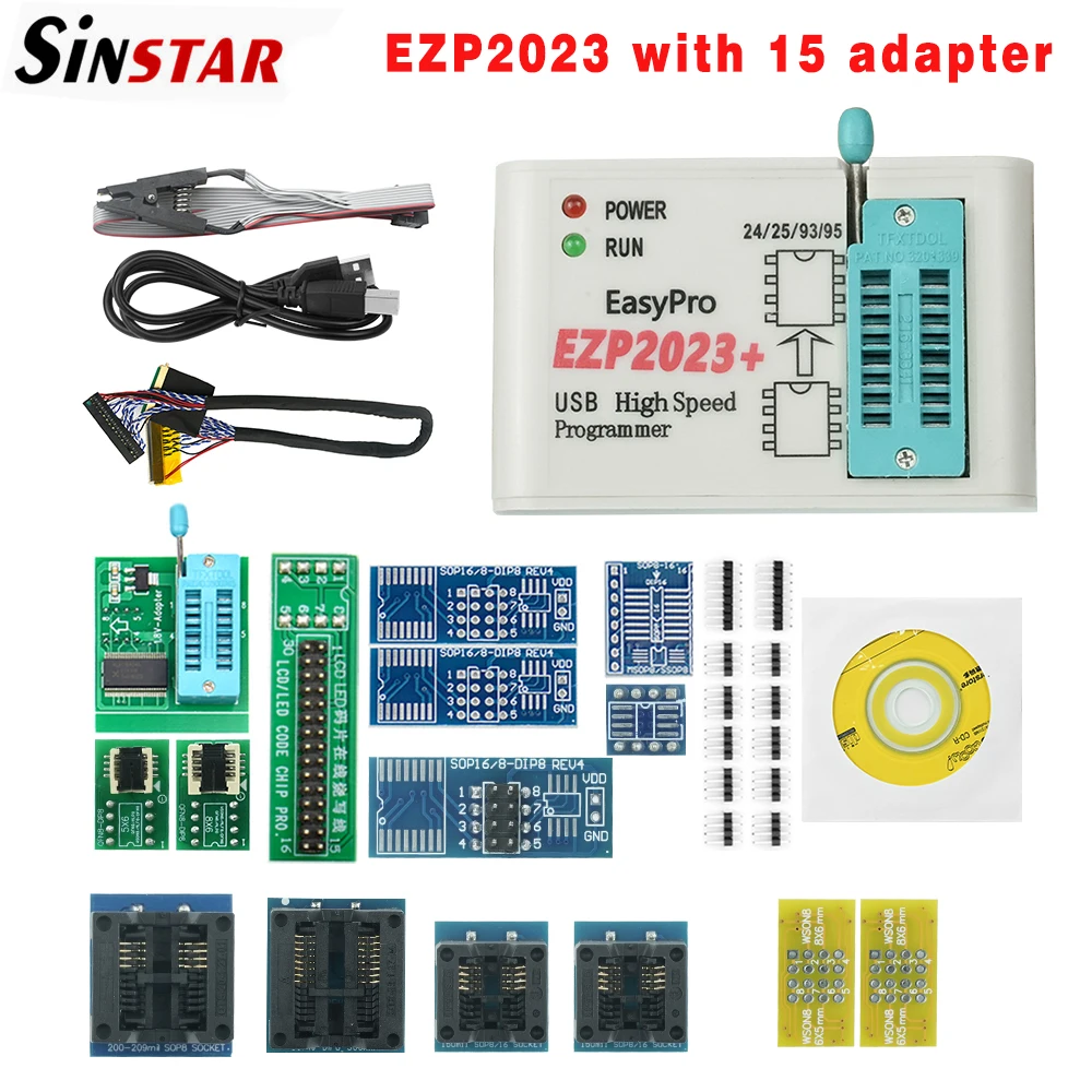 100% Original EZP2023 High-speed USB SPI Programmer EZP 2023 Support 24 25 93 95 EEPROM 25 Flash ...