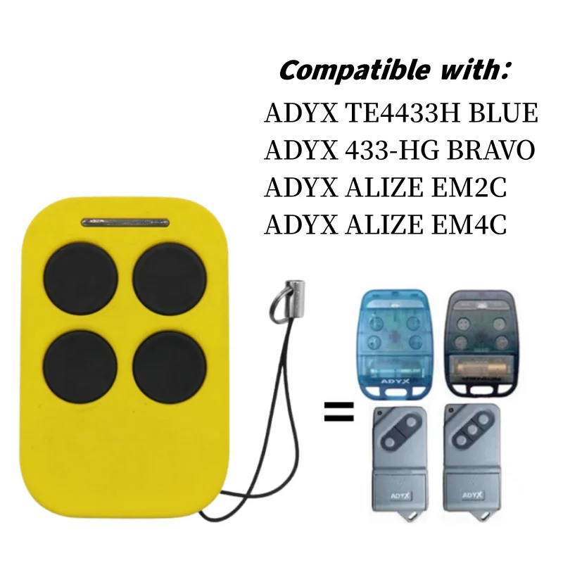 ADYX-ALIZE-EM2C-EM4C-TE4433H-BLUE-433-HG-BRAVO-Gate-Remote-Control ...