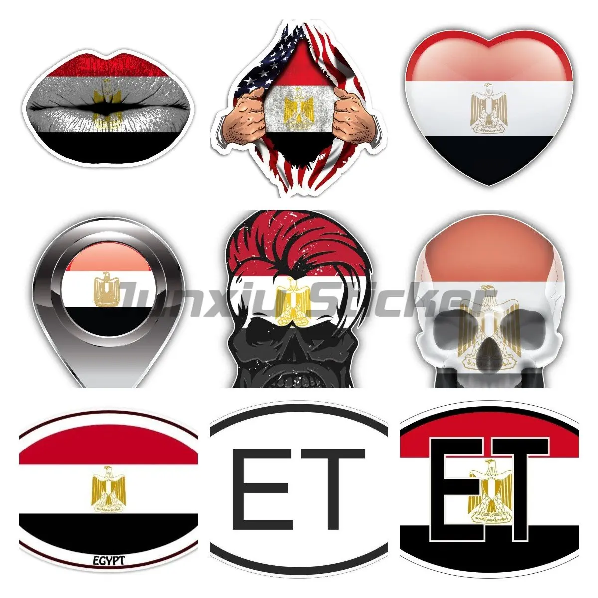 Egypt Flag Map