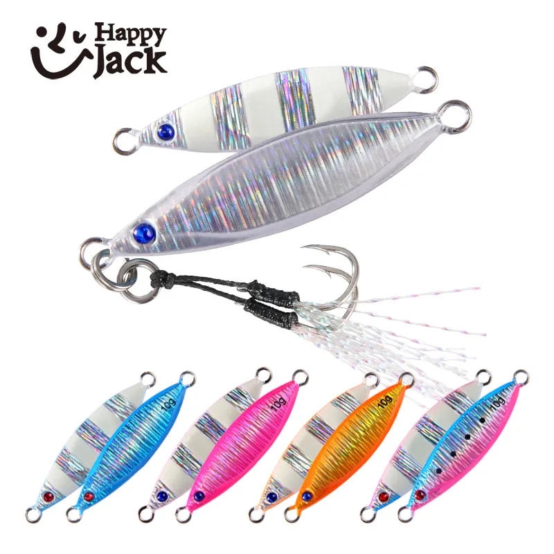 HAPPYJACK Saltwater mini jig 5g 10g slow Casting Jigging lure Micro Shore Jack Isca Artificial ...