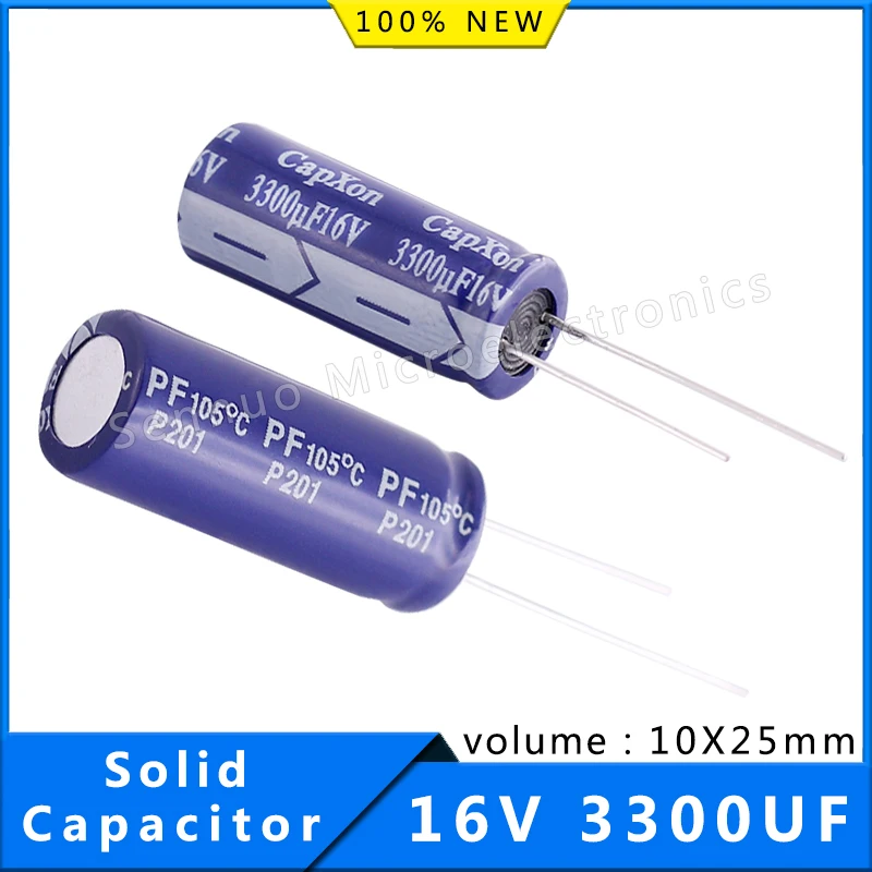 2pcs capacitor 3300 uf 16v Solid Electrolytic Capacitors 3300 uf 16 v ...