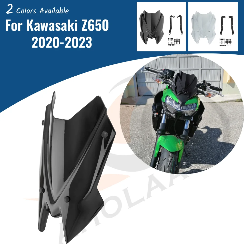 Motorcycle-Front-Screen-Wind-Shield-Accessories-For-Kawasaki-Z-650-2020 ...