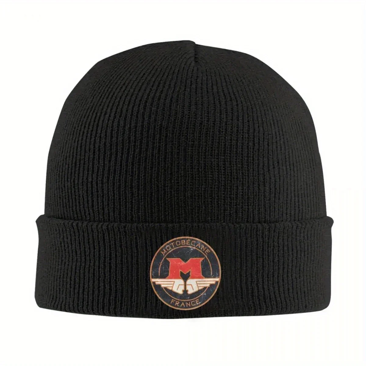 Motobecane Retro Badge Warm Knitted Cap Fashion Bonnet Hat Autumn ...