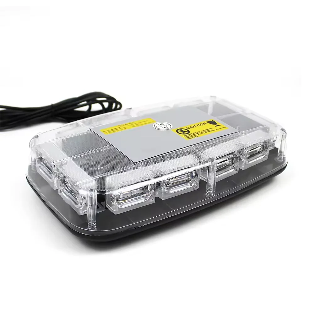 48-LED Roof Magnetic Emergency Strobe Light | 12V-24V, Pop-Up Flashing ...