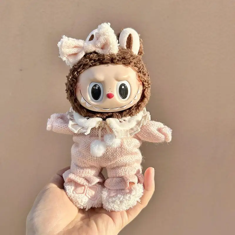 Labubu-ropa de muñeca para descansar, 17cm, Incluye zapatos (sin muñeca ...
