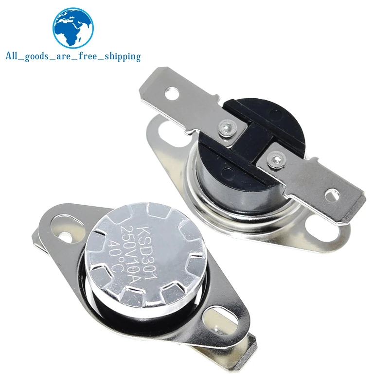 1/3pcs KSD301 250V 10A Normally Closed NC Thermostat Temperature ...