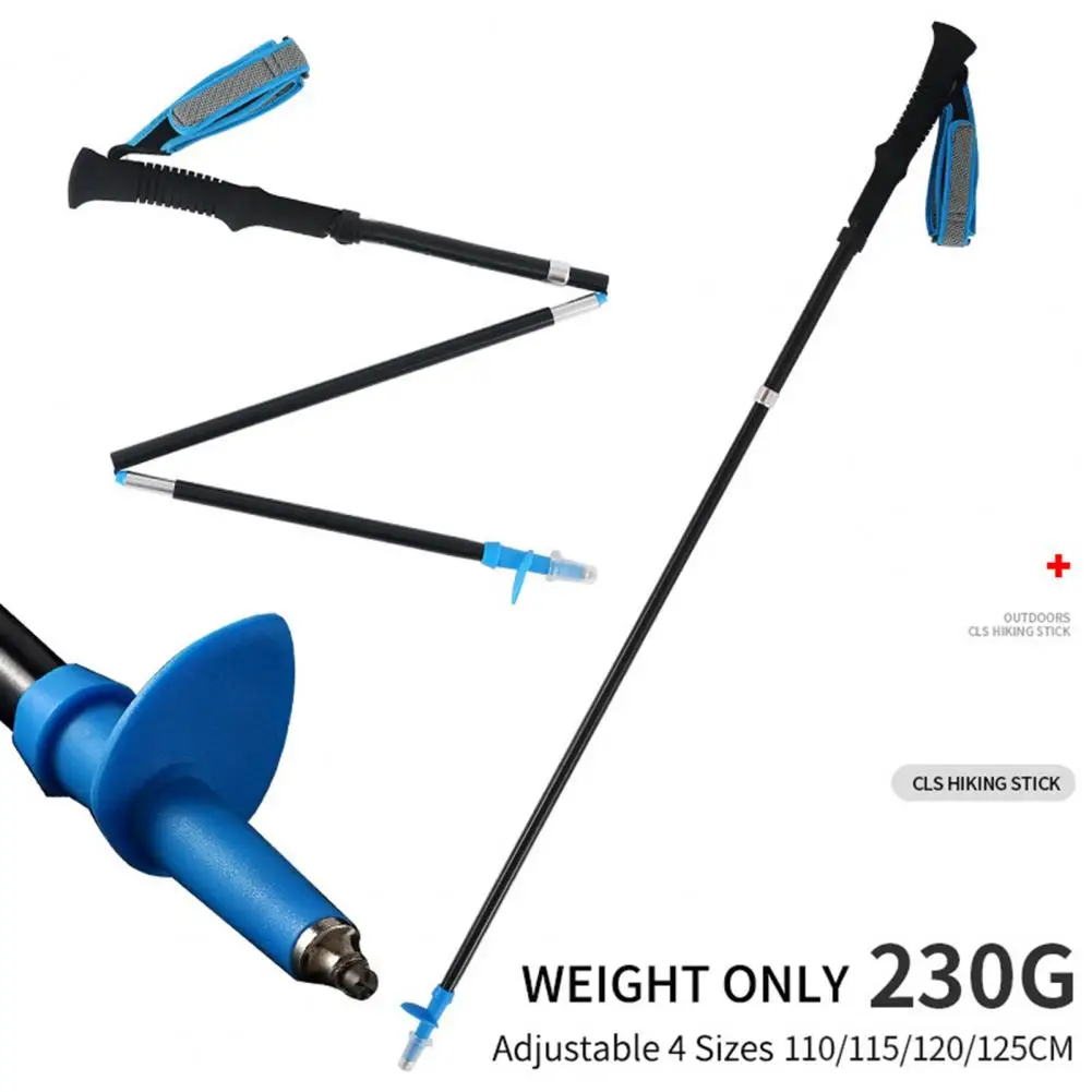 Trekking-Pole-4-sections-Foldable-Hiking-Stick-Outdoor-Aluminum-Alloy ...