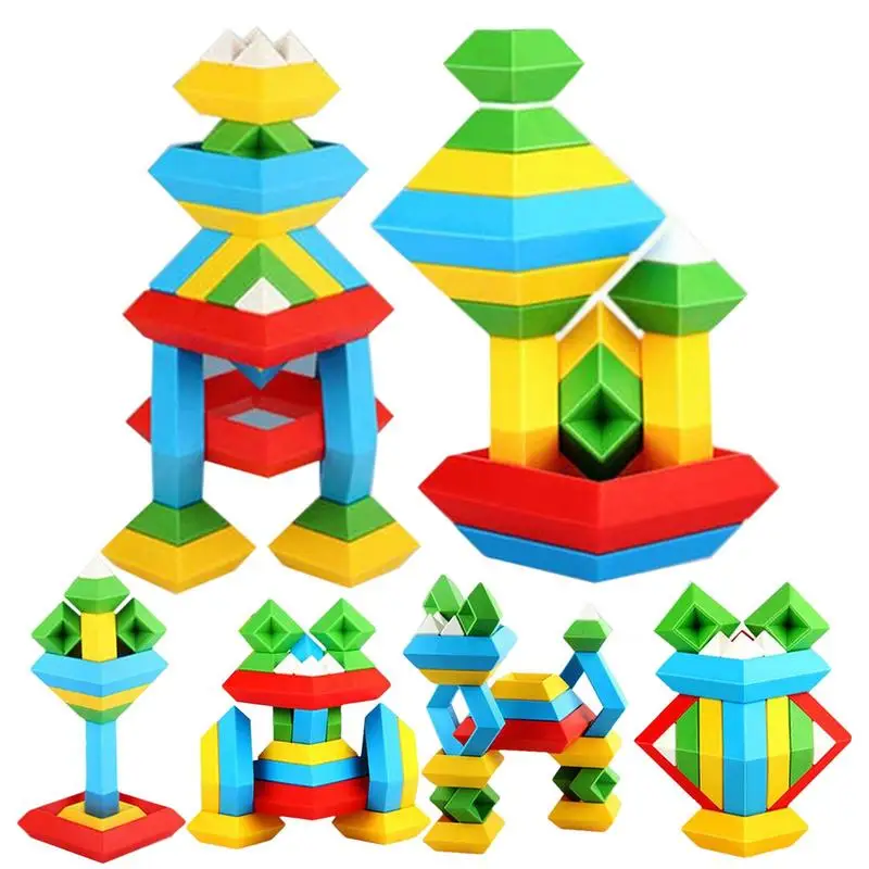 Stackable-Pyramid-Blocks-Parent-child-Interactive-Puzzle-Assembly ...