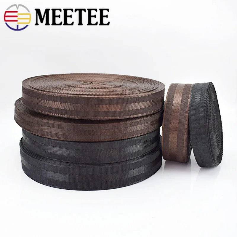 Meetee 5Meters 25 38mm Polyester Nylon Webbing Tape DIY Safety Seat ...
