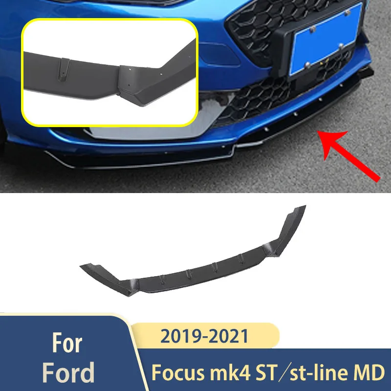 MD Style For Ford Focus mk4 ST/st-line 2019 2020 2021 Front Bumpers Lip ...