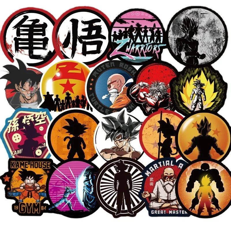 Pegatinas-de-Dragon-Ball-de-Anime-para-ni-os-calcoman-as-de-Goku-para ...