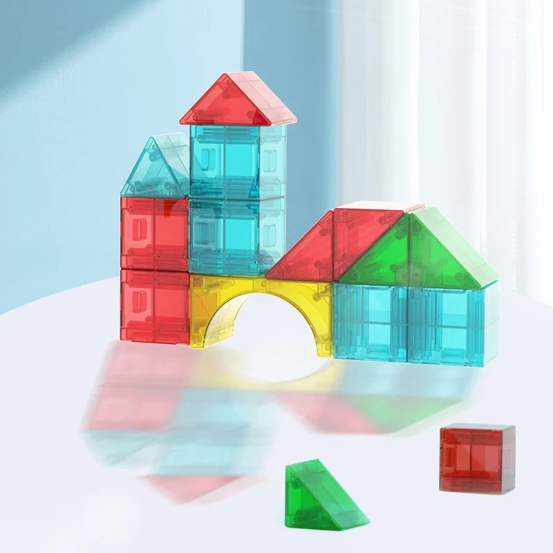 3D-Big-Magnetic-Constructor-Triangle-Square-Bricks-Magnetic-Building ...