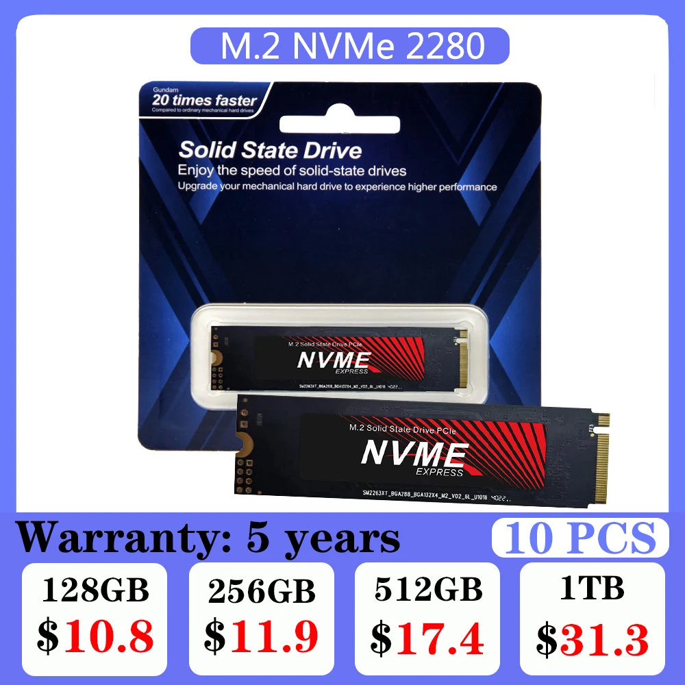 Disque Dur Nvme Ssd, M.2, 128 Pouces, Pcie, Avec Capacité De 256 Go ...