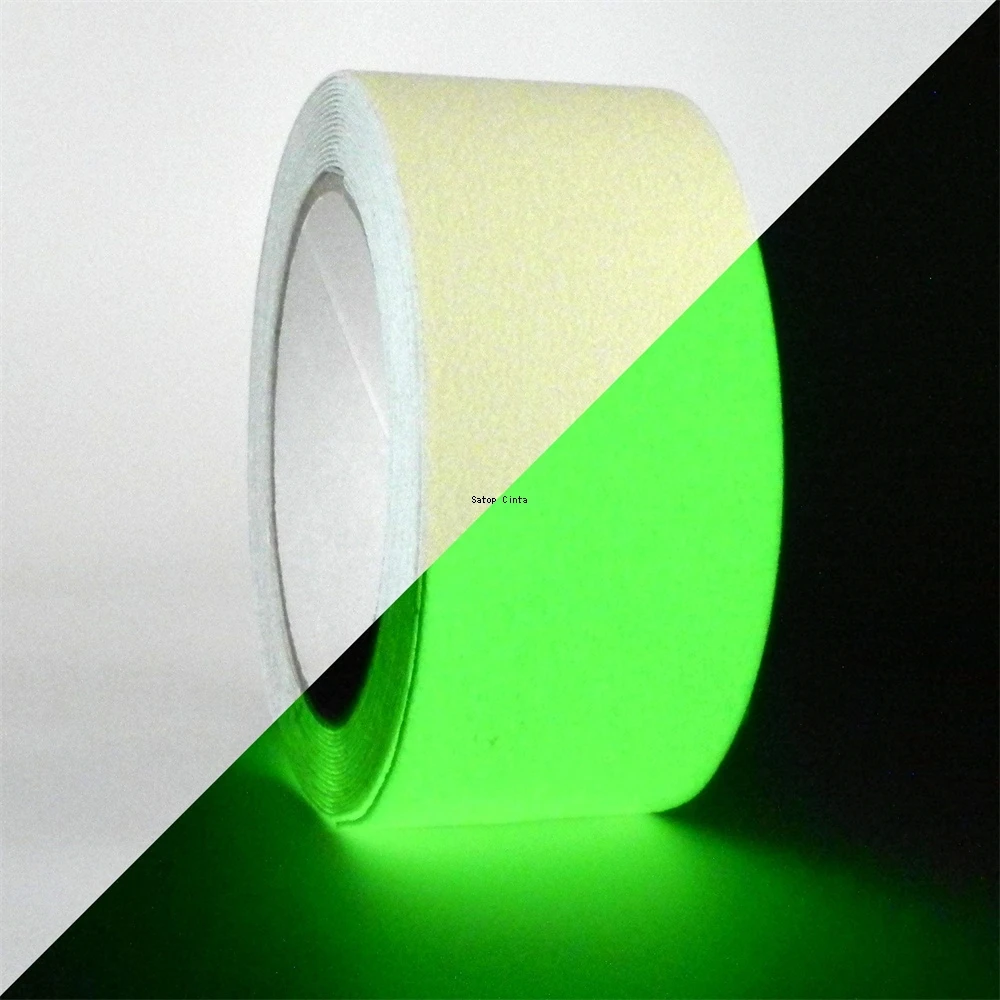 5CM*5M Anti-Slip Tapes Luminous Green Glow In The Dark Tape Non-Slip ...