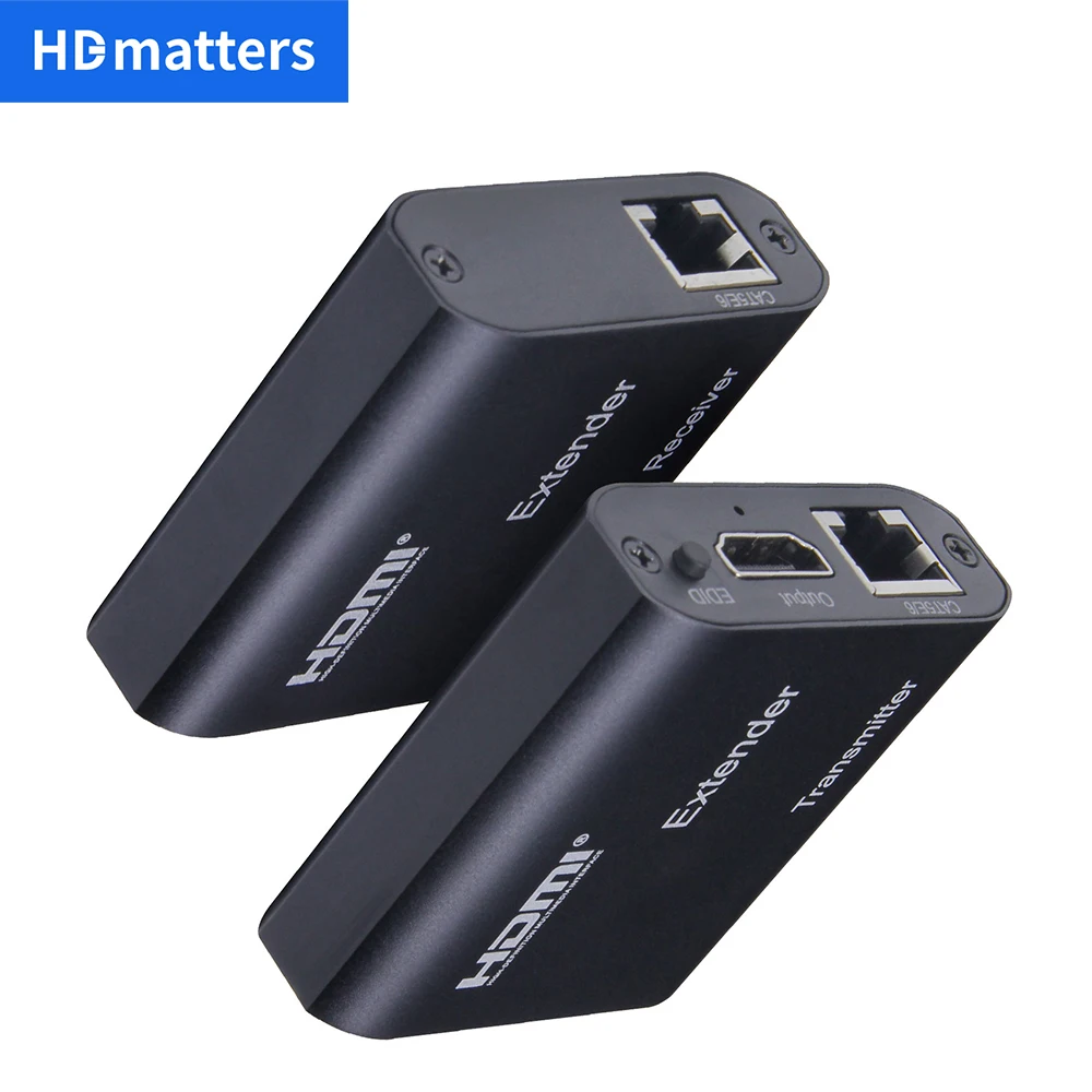 Extensor-de-cable-HDMI-RJ45-hasta-60M-sobre-Cat5e-6-1080P-repetidor ...