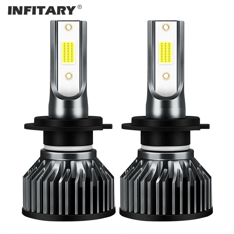Infitary LED Car Headlights H7 H4 Mini Bulb H11 H1 H3 HB3 HB4 9005 ...