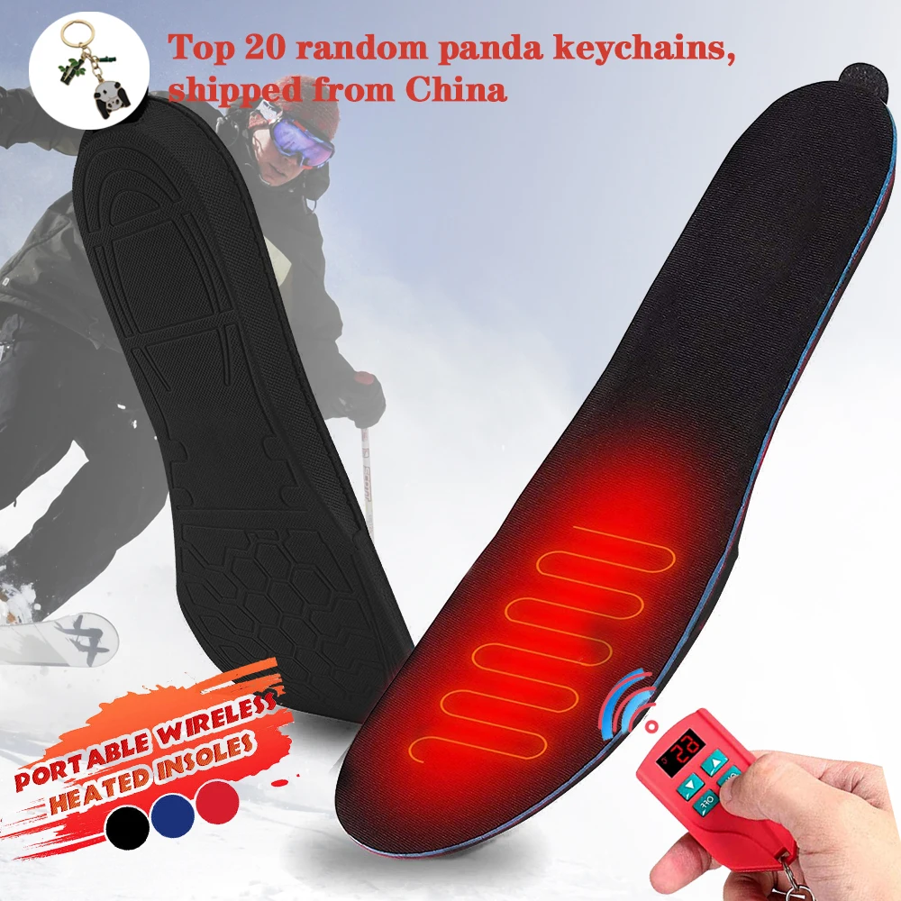 Heated Insole Electrically Heated Foot Pads Winter Skiing Riding ...