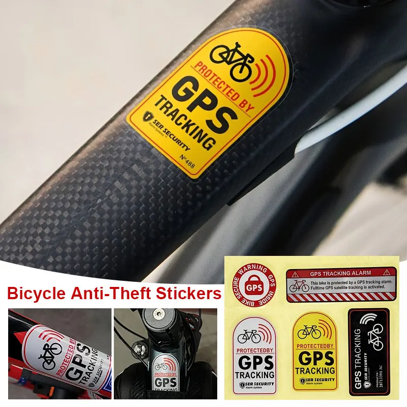 1set-Motorcycle-Scooter-GPS-Tracking-Alarm-Sticker-Reflective-Bicycle ...