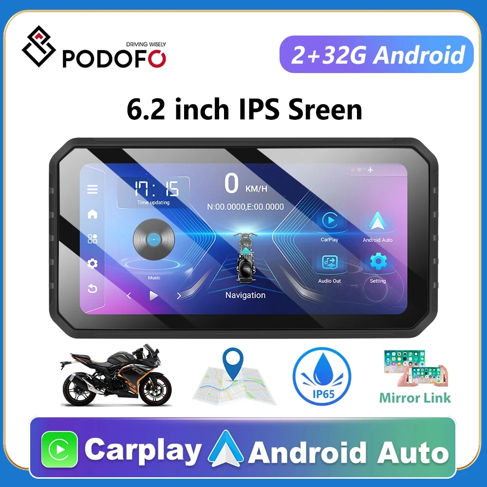Podofo-schermo-da-6-2-pollici-2-32G-Android-Carplay-Smart-Player ...