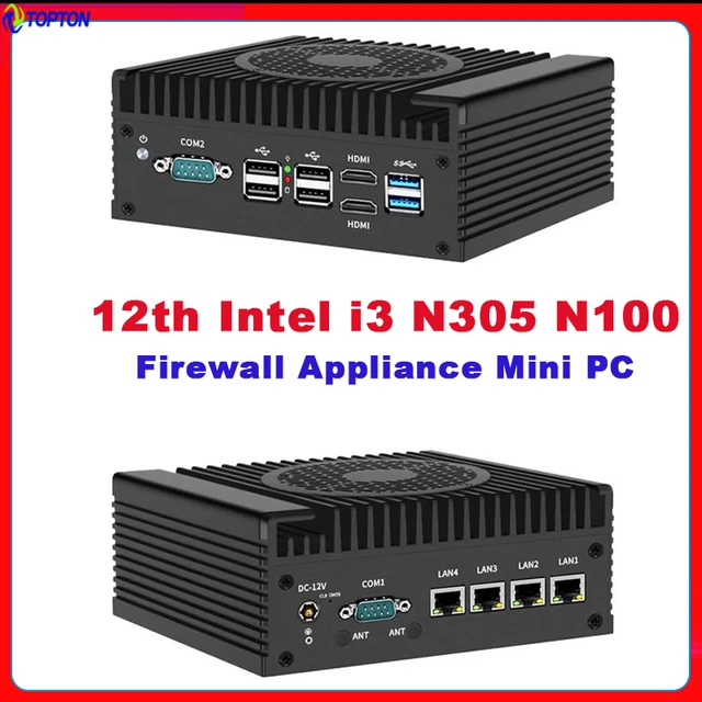 12th Gen Intel I3 N305 N100 Firewall Soft Router 4x I226-V, 51% OFF