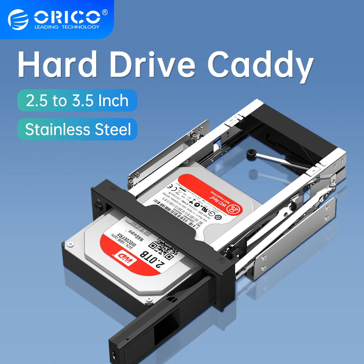 Orico Hard Drive Caddy 2.5 To 3.5 Inch Stainless Internal Hard Drive ...