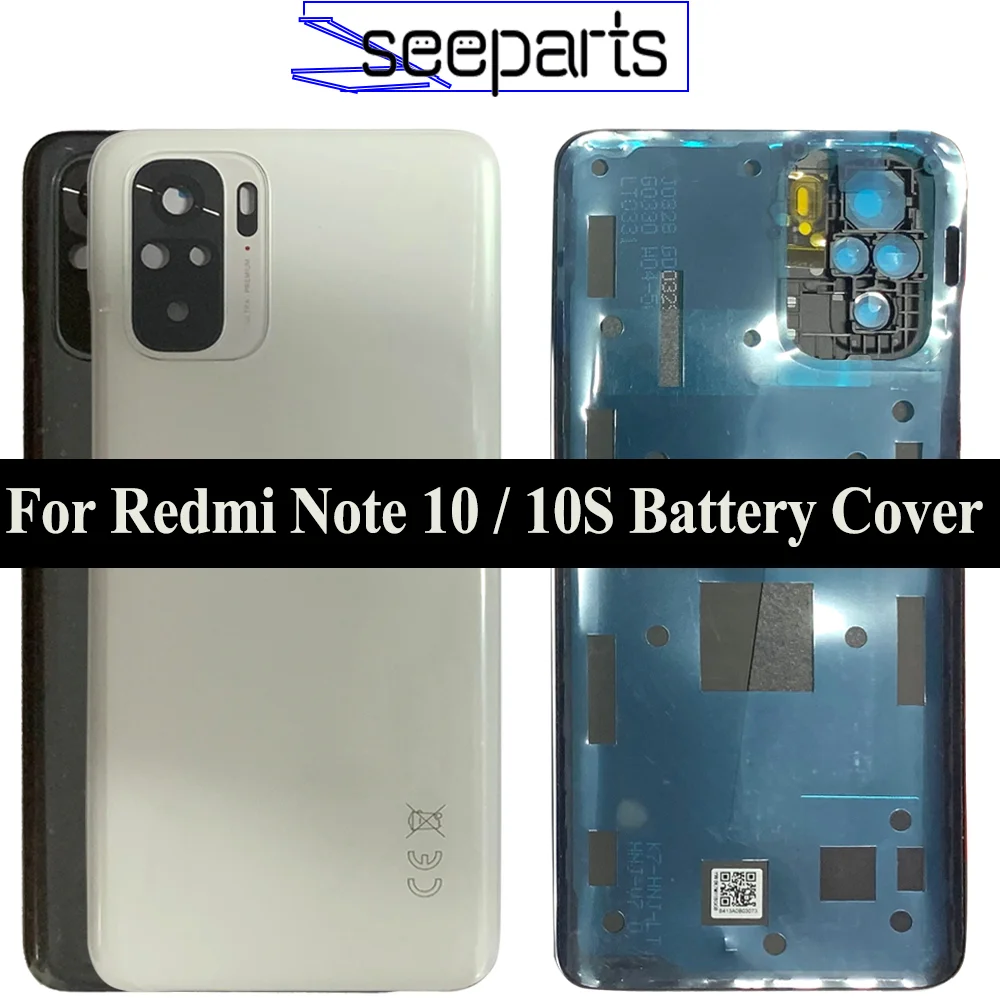 New Cover For Xiaomi Redmi Note 10 Back Housing Back Battery Cover ...