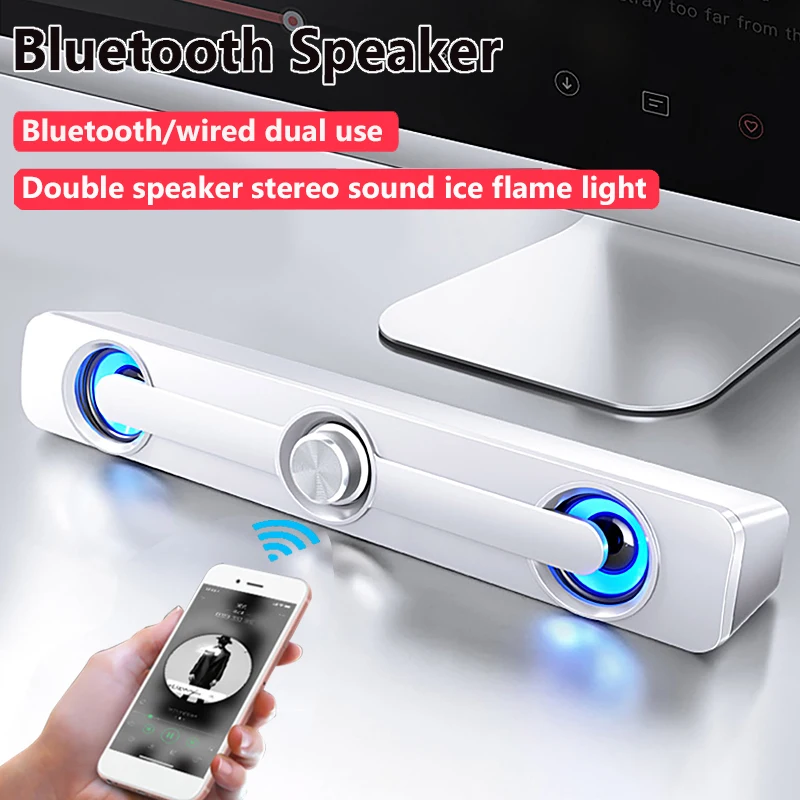USB-Wired-Powerful-Computer-Speaker-Bar-Stereo-Subwoofer-Bass-Speaker ...