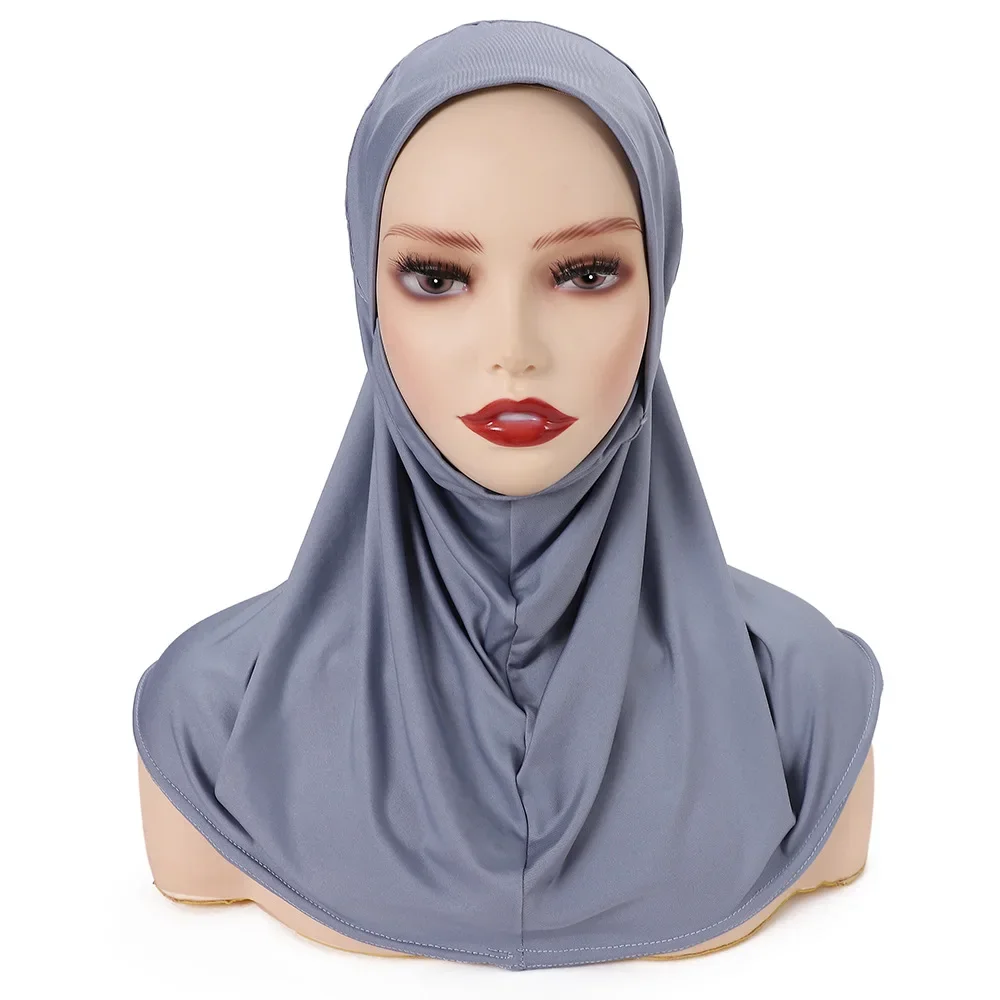 2024-Solid-Color-Chin-wrapped-Convenient-Headscarf-Malay-Indonesian ...