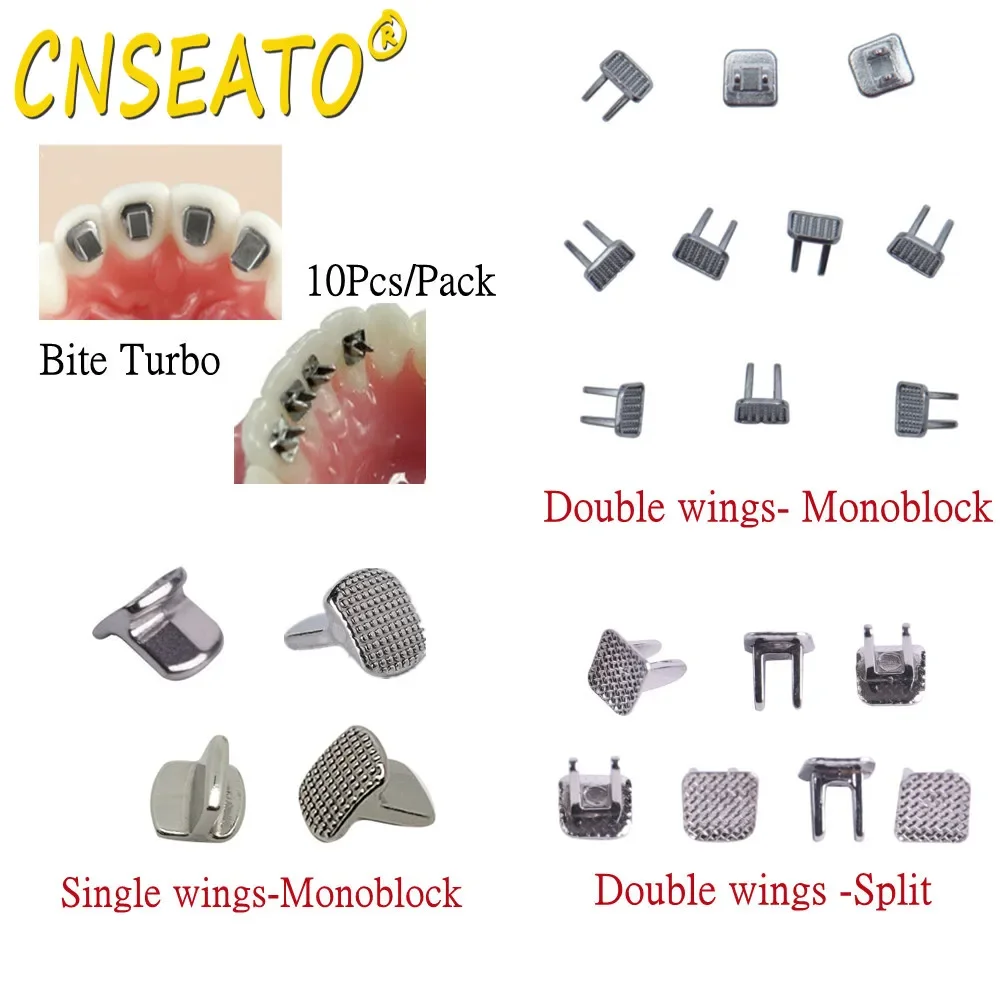 10Pcs Dental Bite Turbo Orthodontic Bondable Tongue Tamer Builder ...
