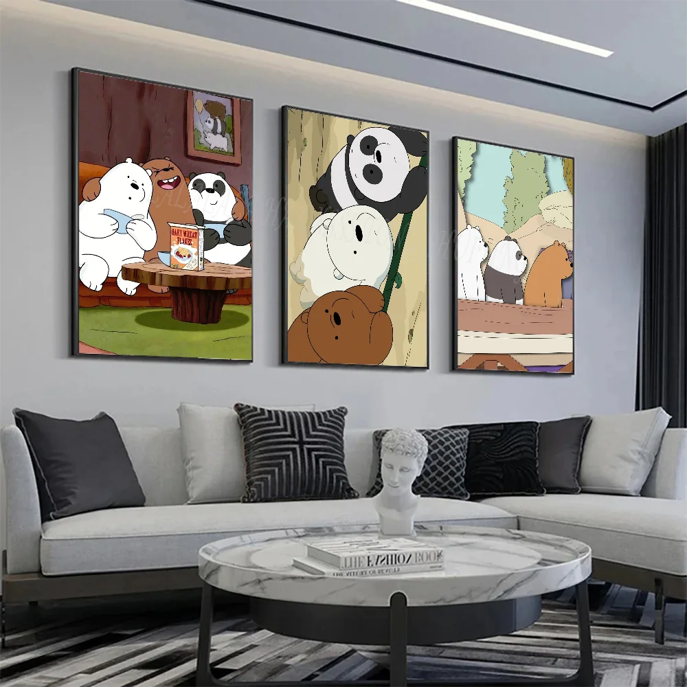 1pc-Animated-Three-Naked-Bears-Poster-Bedroom-Posters-Bar-Coffee-Tube ...