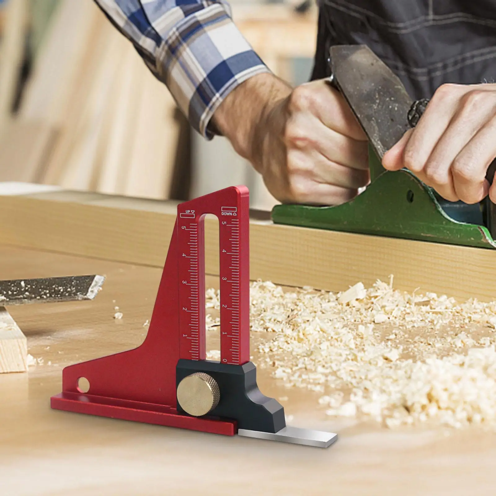 Woodworking-Height-Gauge-Multifunctional-Miter-Triangle-Ruler-Auxiliary ...