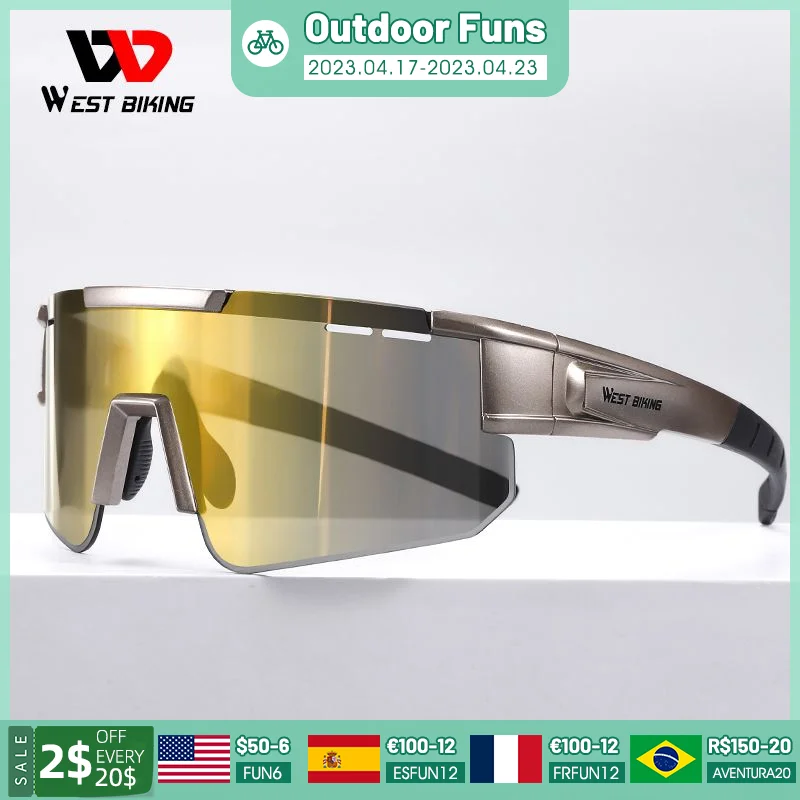 남녀공용 사이클링 안경, 편광 스포츠 선글라스, UV400 보호, MTB 도로 자전거 안경, 사이클링 고글, 3 렌즈, 2023 신제품| | - AliExpress