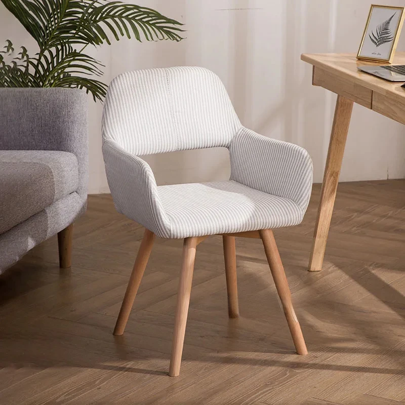 Cream-Wind-Trendy-Dining-Chairs-Nordic-White-Comfort-Small-Apartment ...