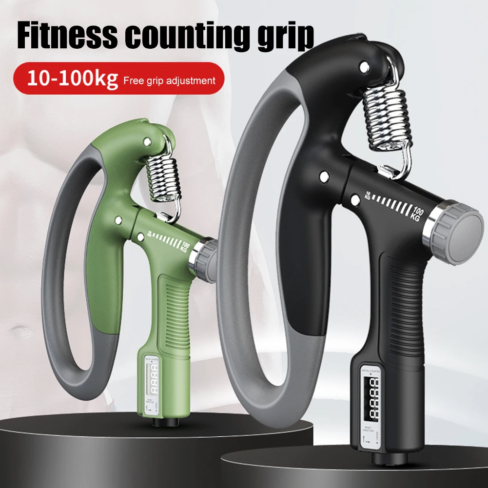 10-100KG-Adjustable-Heavy-Gripper-Fitness-Hand-Grip-Strengthener-Spring ...
