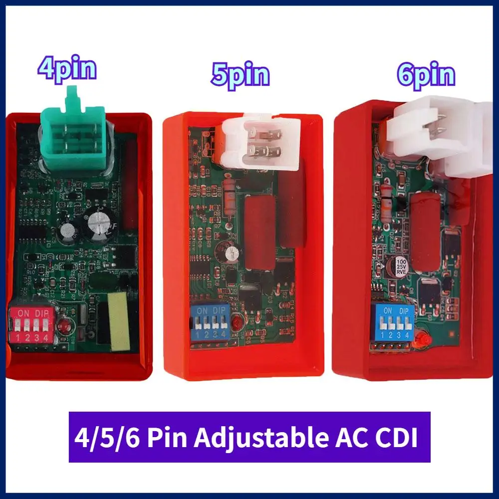 4/5/6Pin AC CDI Box With DIP Switch Motorcycle Lgnition Speed Limit4000 ...