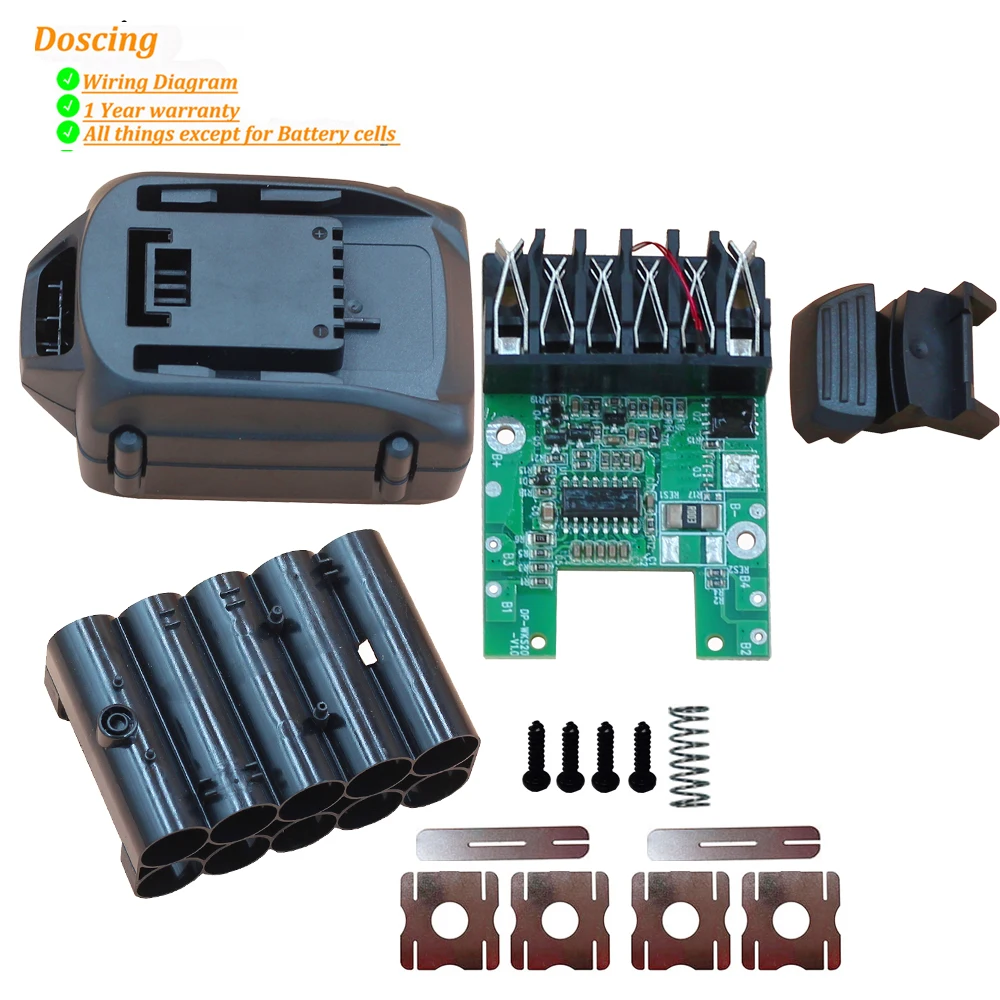 Doscing-Battery-Case-with-PCB-BMS-Charging-Board-for-Worx-18V-WA3511 ...