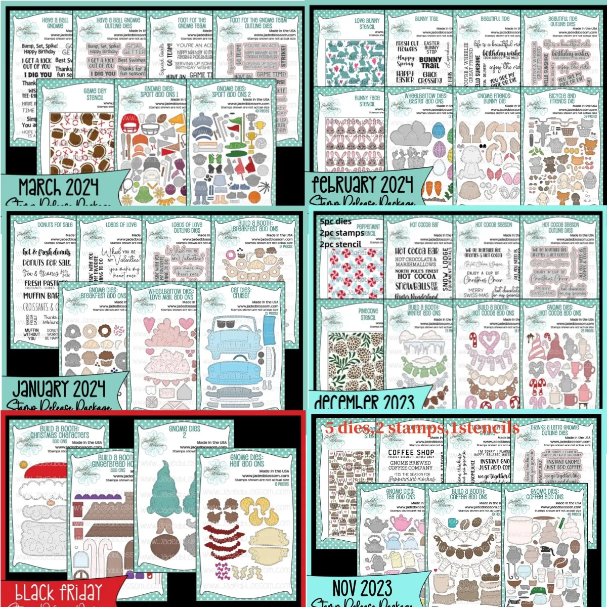 Gnome-2024-Collect-Metal-Cutting-Dies-Clear-Stamps-Stencil-for ...