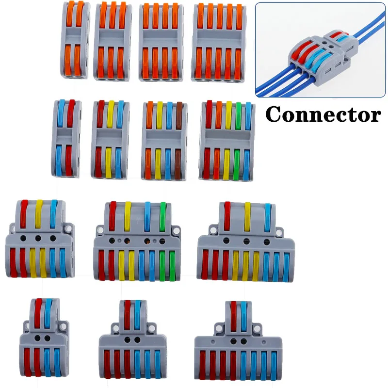 5-10-50-100pcs-Push-in-Electrical-Wire-Connector-Terminal-Block ...