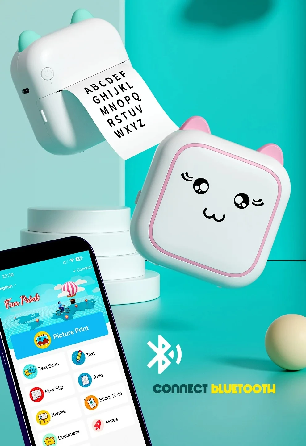 Portable-Mini-Cartoon-Thermal-Printer-Children-Learn-Toys-Wireless ...