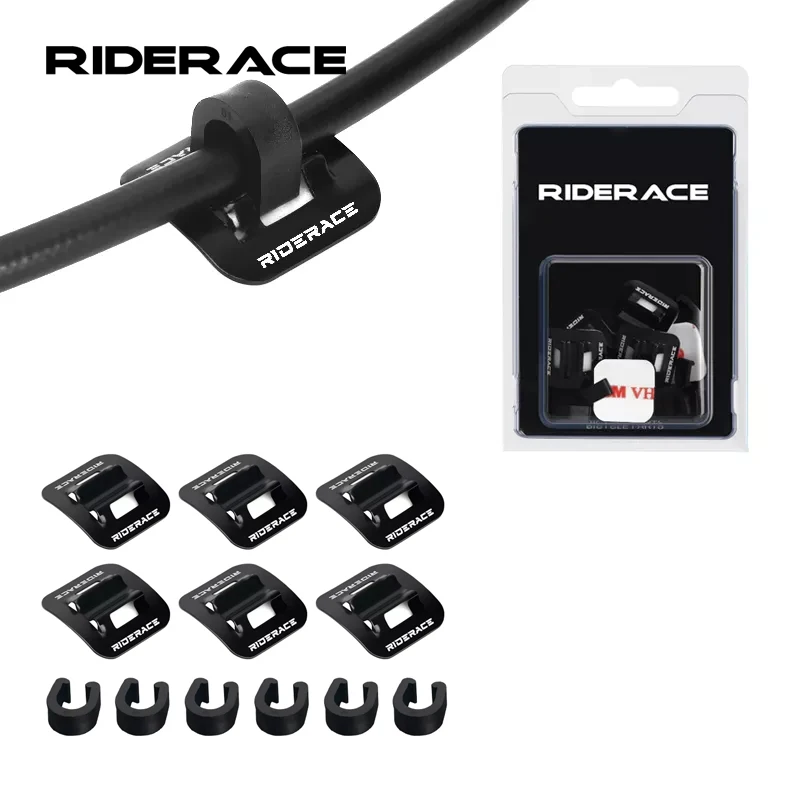 6Pcs-set-Bicycle-Shift-Brake-Housing-Line-Tubing-Buckle-W-C-Clips-Frame ...