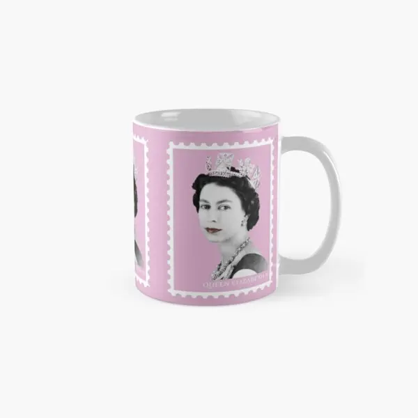 Queen-Elizabeth-Ii-Pink-Classic-Mug-Coffee-Image-Photo-Drinkware-Simple ...