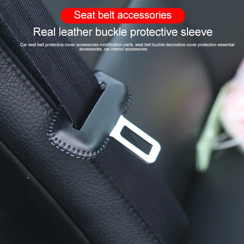 Universal-Car-Seat-Belt-Buckle-Clip-Protector-leather-Interior-Button ...