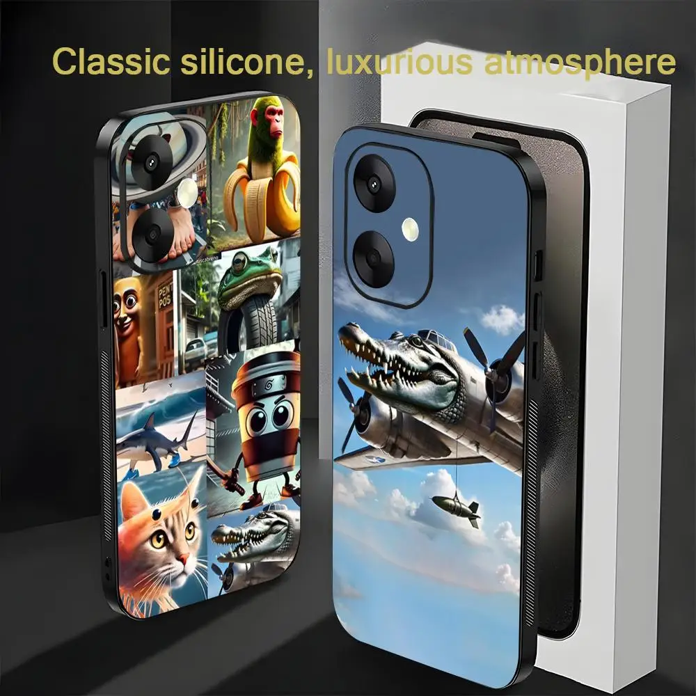Brainrot Tralalero Hot Phone Case For Xiaomi Redmi 14C 13C 12C Note14 ...