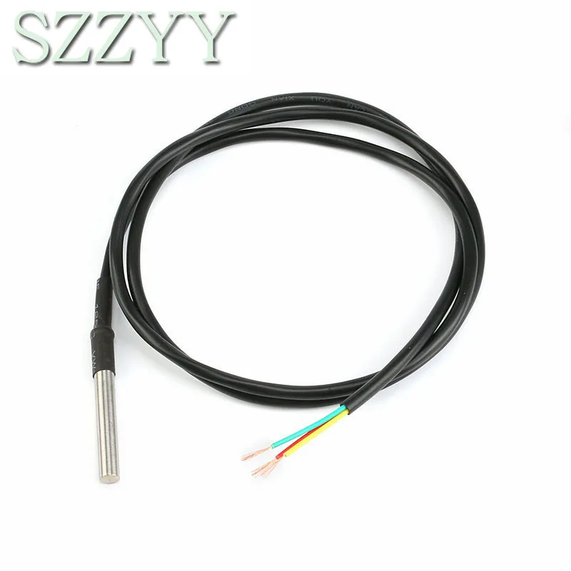Ds1820 Stainless Steel Package Waterproof Ds18b20 Temperature Probe ...