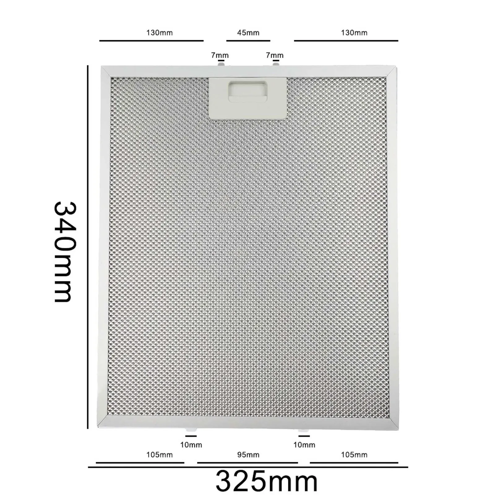 2pcs 325x340x9mm Aluminum Cooker Hood Filters Metal Mesh Extractor Vent ...