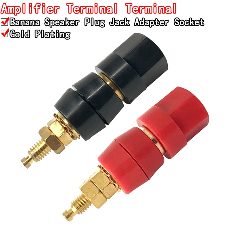 1pair(black+red) Terminals Red Black Connector Amplifier Terminal ...