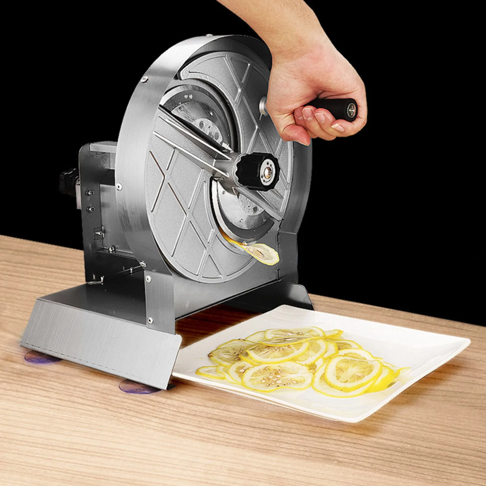 Commercial Manual Slicing Machine Thickness Adjustable Vegetable Fruit ...