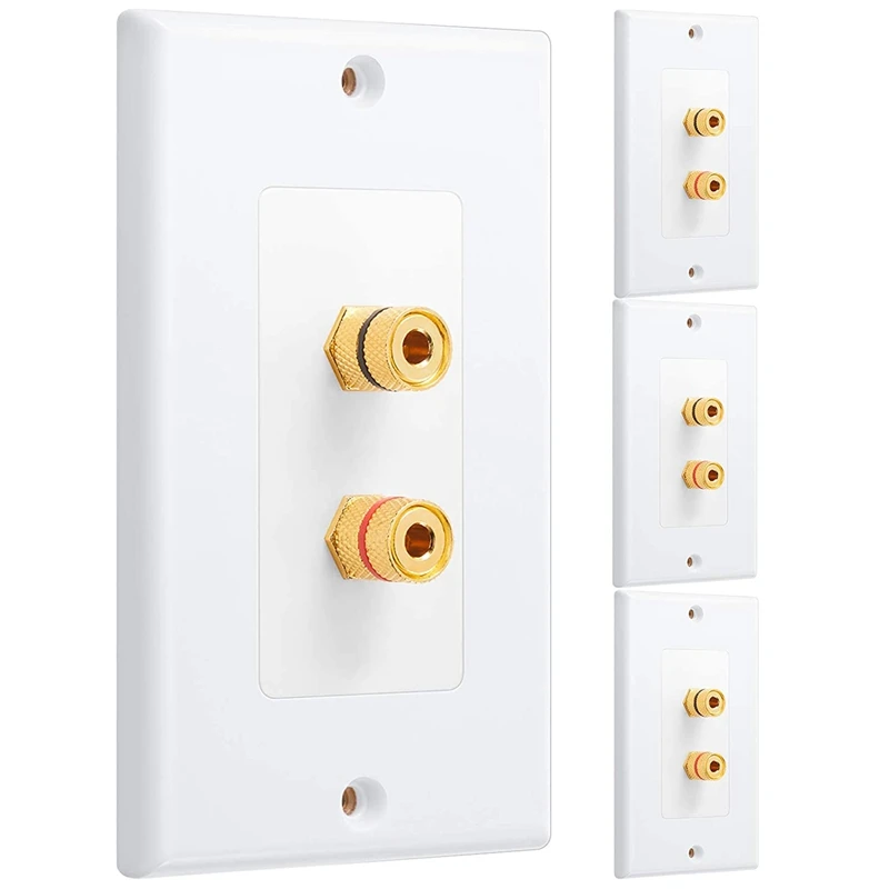 4-Pack-Single-Gang-1-0-Speaker-Wire-Wall-Plate-Banana-Plug-Wall-Plate ...